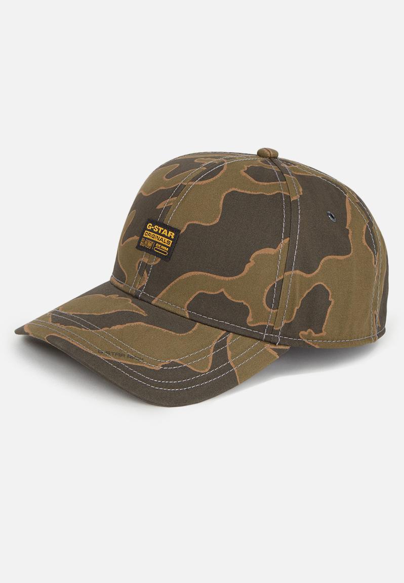 Originals Baseball Cap - Shadow Olive Island Camo G-Star RAW Headwear ...