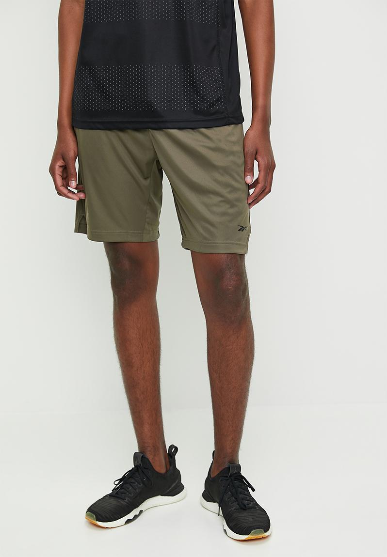 Comm knit short - army green Reebok Sweatpants & Shorts | Superbalist.com