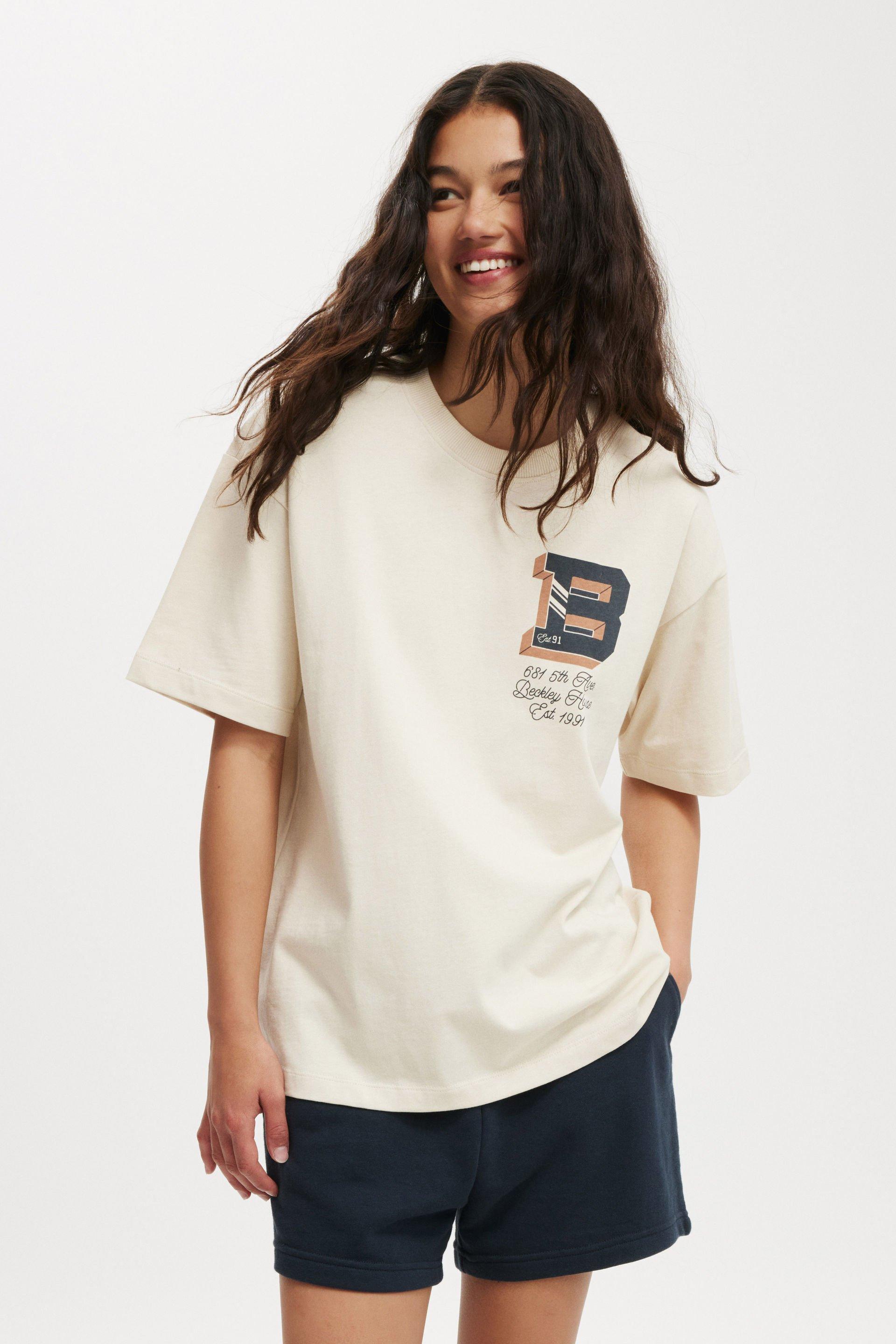 The Premium Boxy Graphic Tee - B/ Coconut