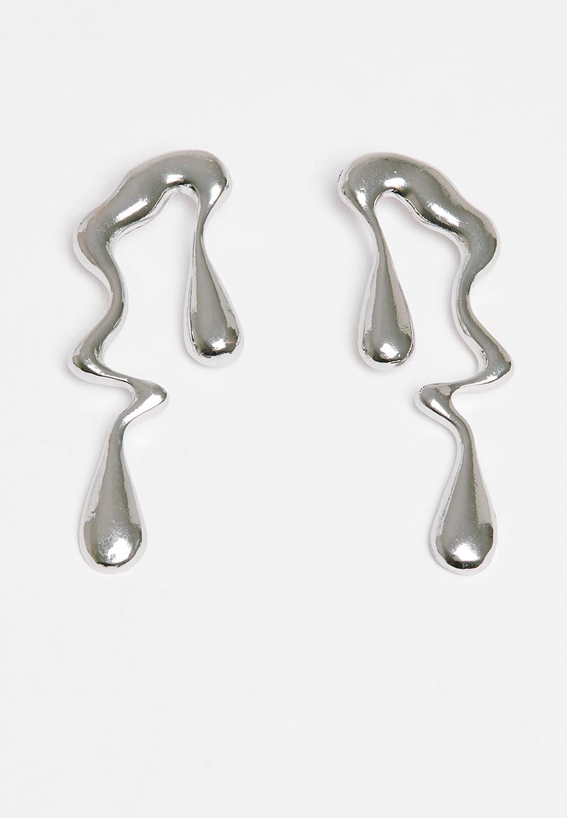 Abstract stud earrings - silver Superbalist Jewellery | Superbalist.com
