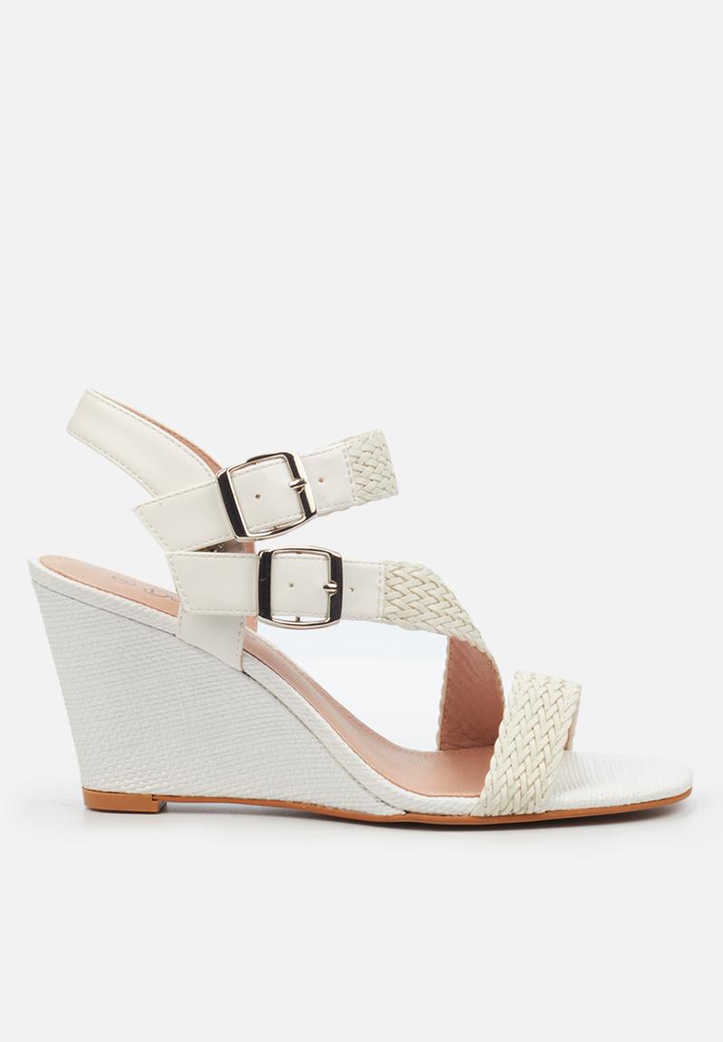 Raeleen 1 wedge - white