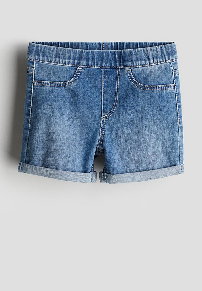 Keith Haring X H&M:Denim shorts - washed denim blue - 1019586008 H&M ...