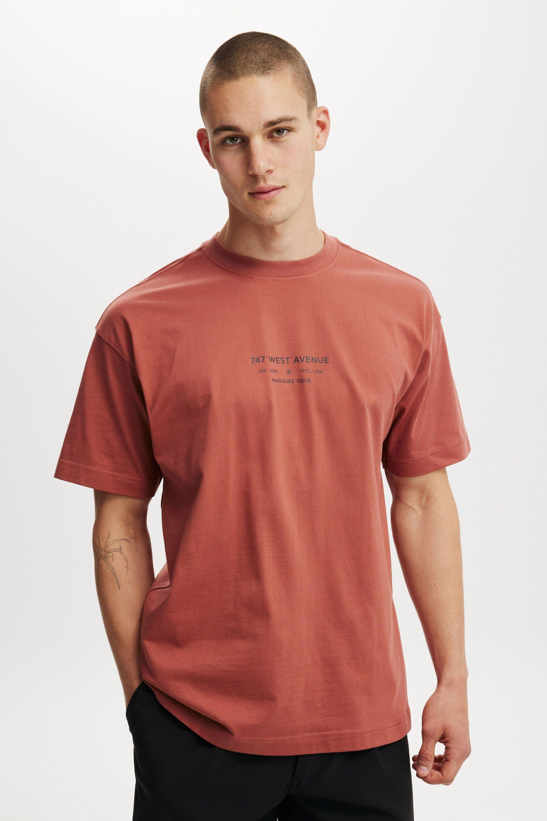Box fit easy t-shirt - terracotta/747 west avenue