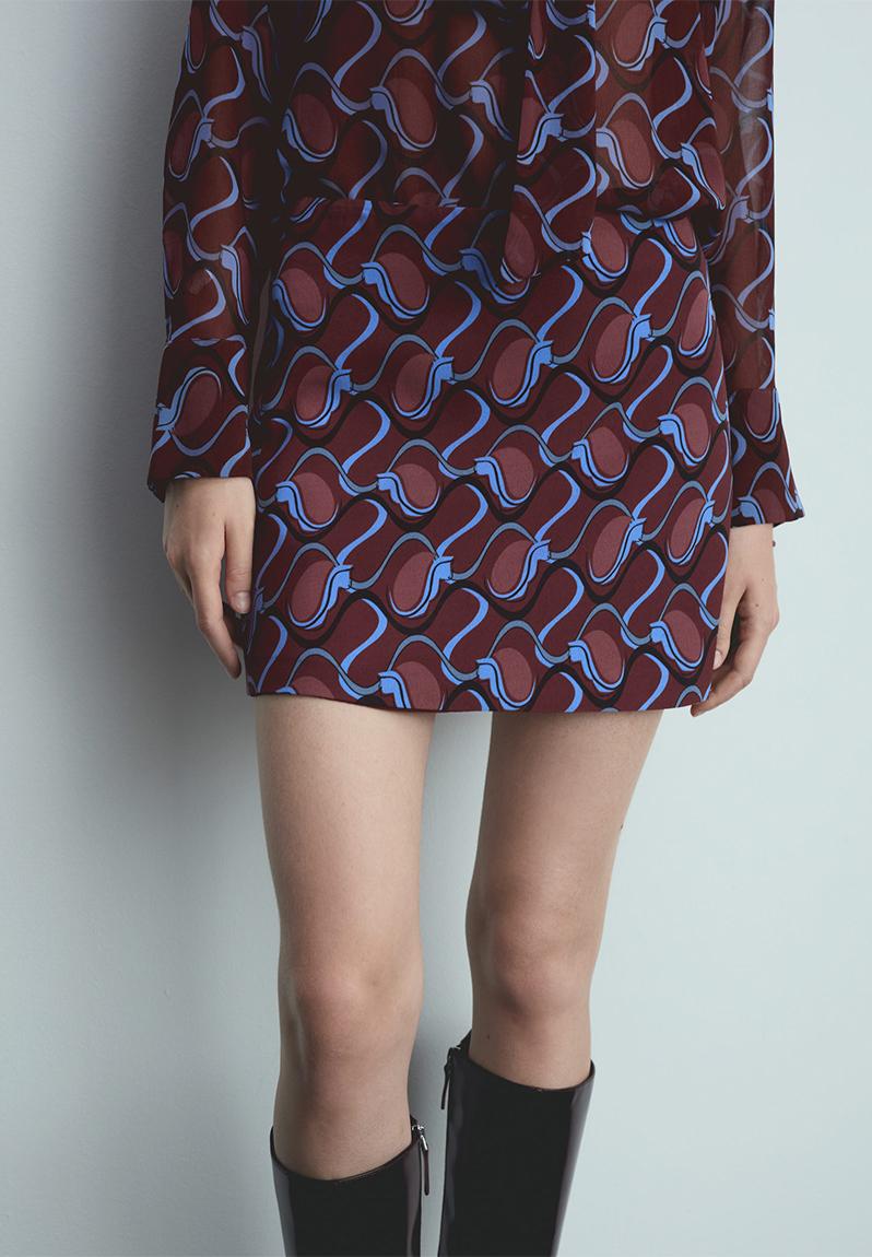 Skirt Za - Dark Red