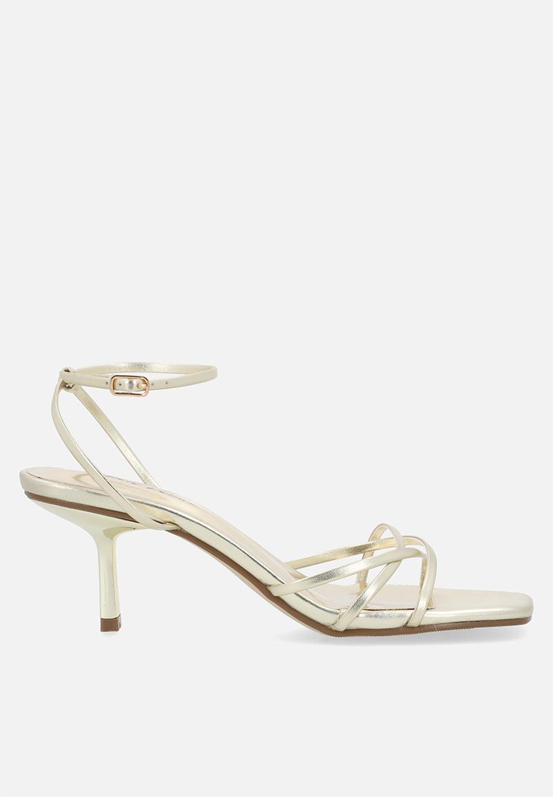 Idina strappy heel - gold Public Desire Heels | Superbalist.com