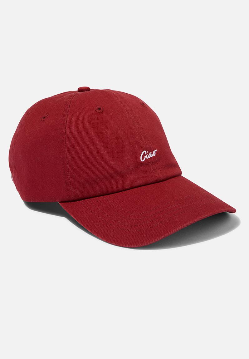 Classic dad cap- ciao/ choc cherry Rubi Headwear | Superbalist.com