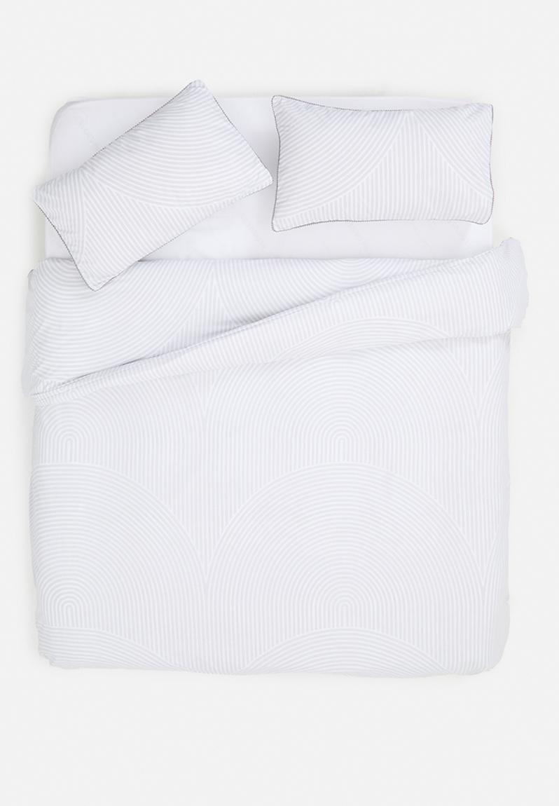 Geo disk cotton blend duvet set