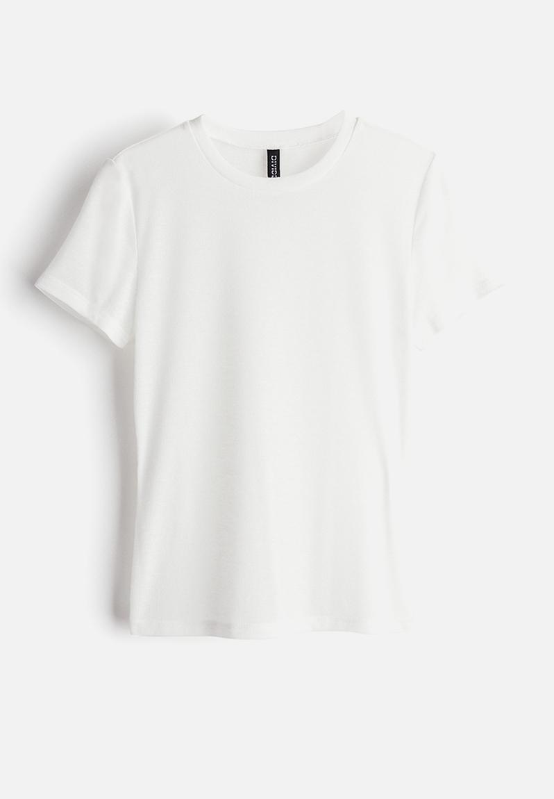 Fitted t-shirt - white - 1228404002