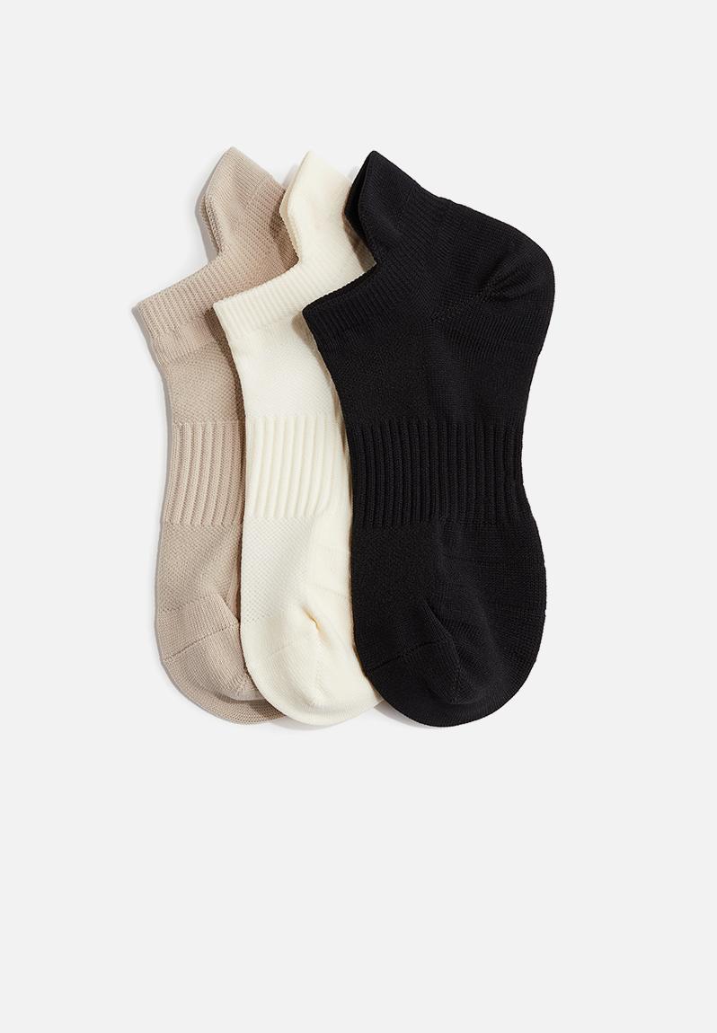 3-Pack sports socks in drymove™ - cream/beige/black - 1240892004