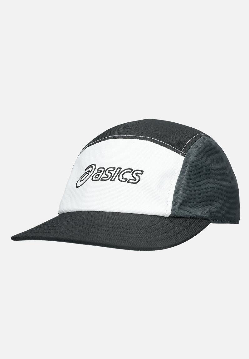 Asics 5 Panel Cap - Preformance Black/Graphite Grey/White