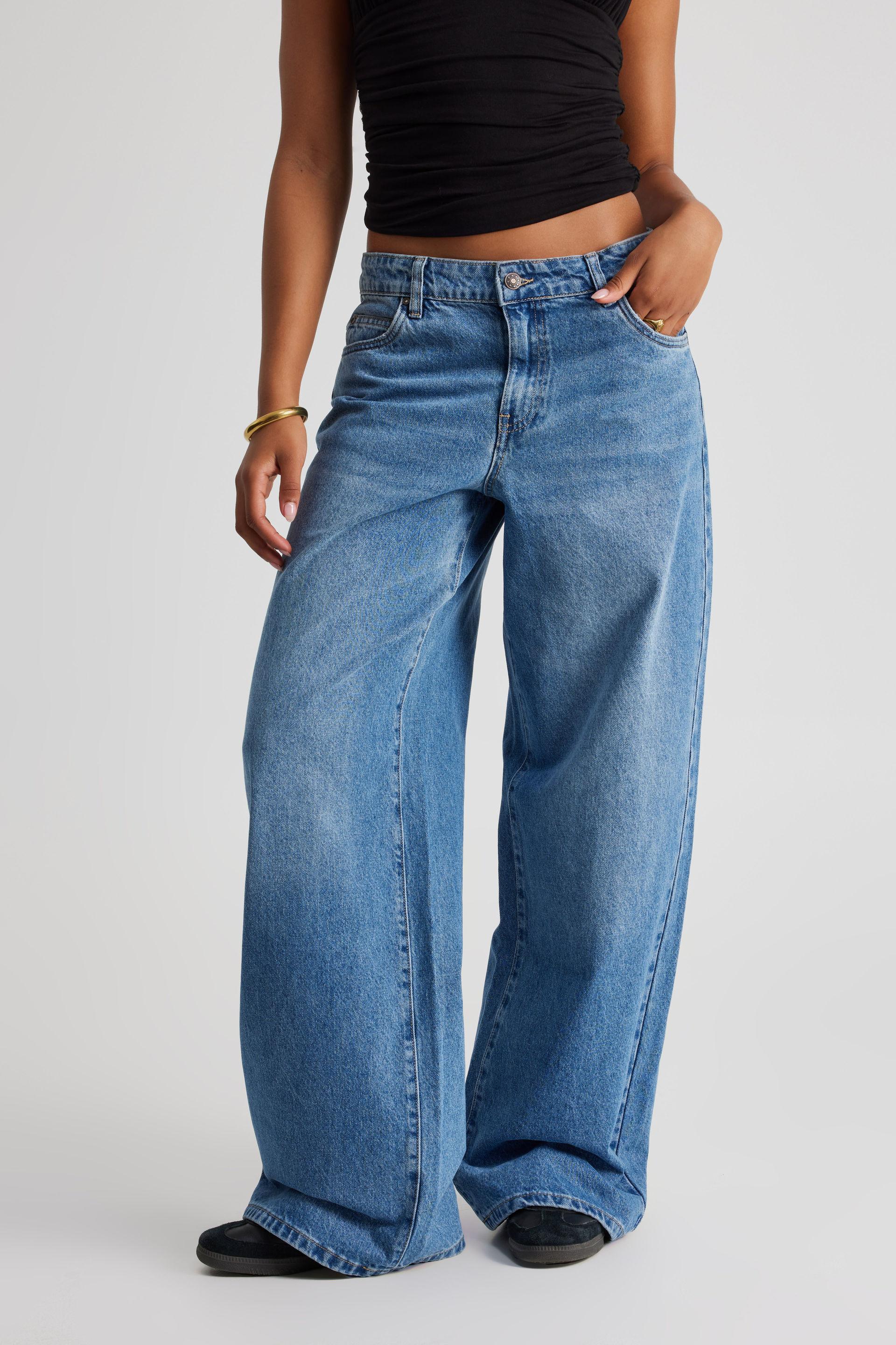 Mid Rise Baggy Jean - Texas Blue