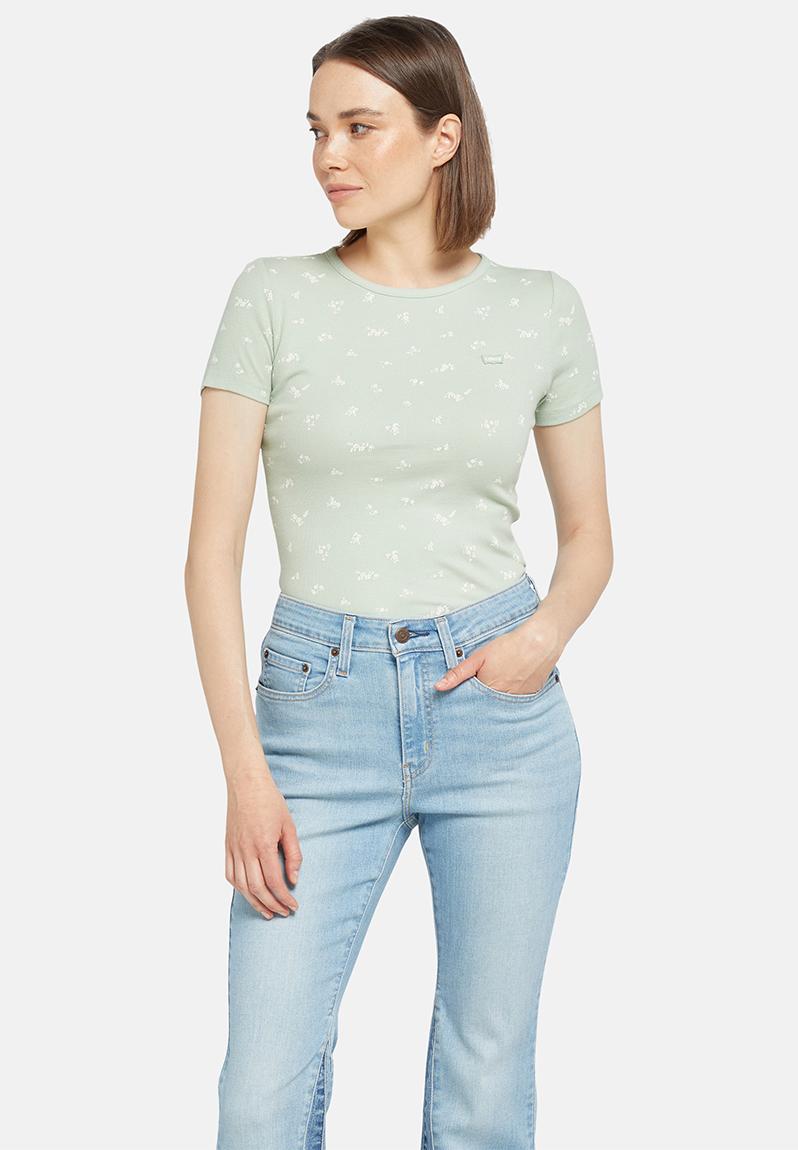 Hayes tee lou ditsy floral_v4 silt - green Levi’s® T-Shirts, Vests ...