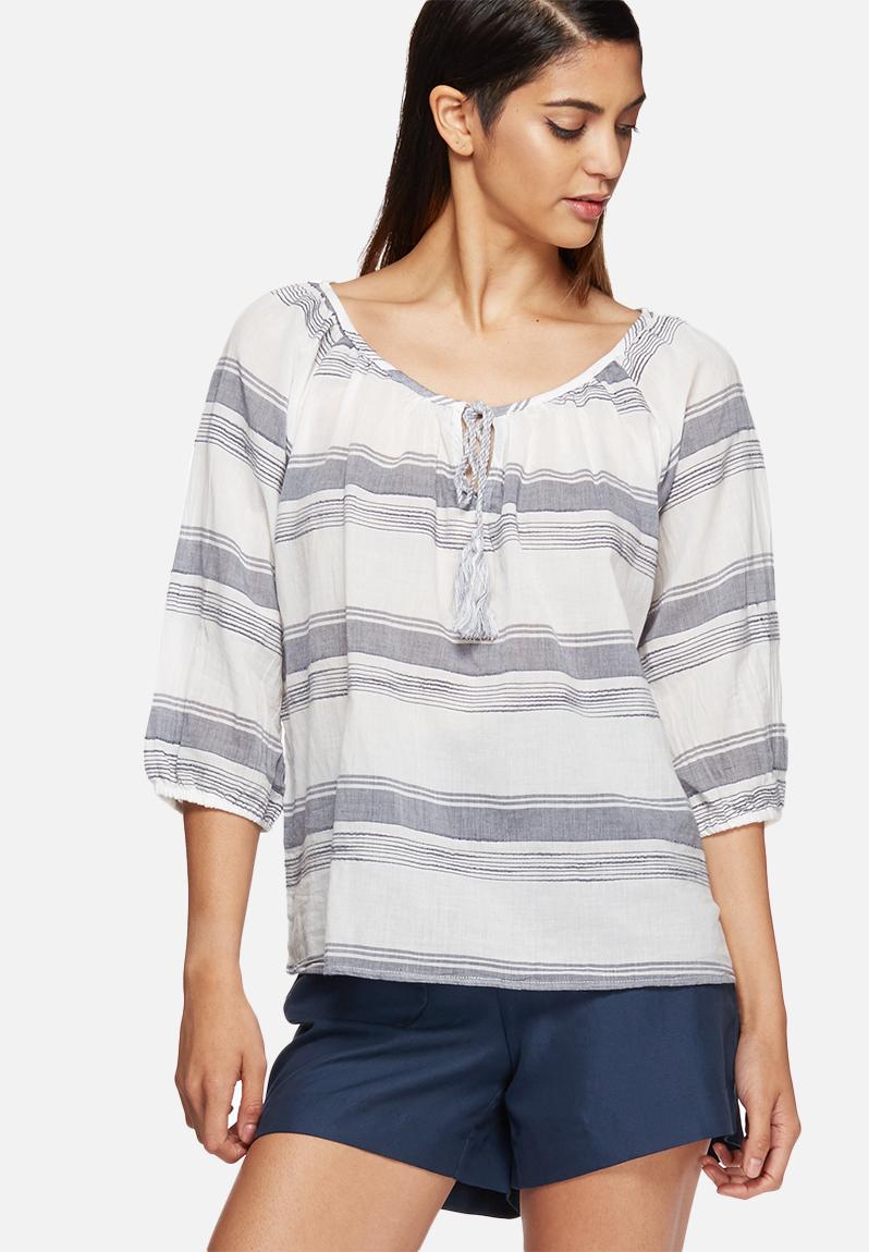 Monaco top - snow white with wide stripes Vero Moda Blouses ...