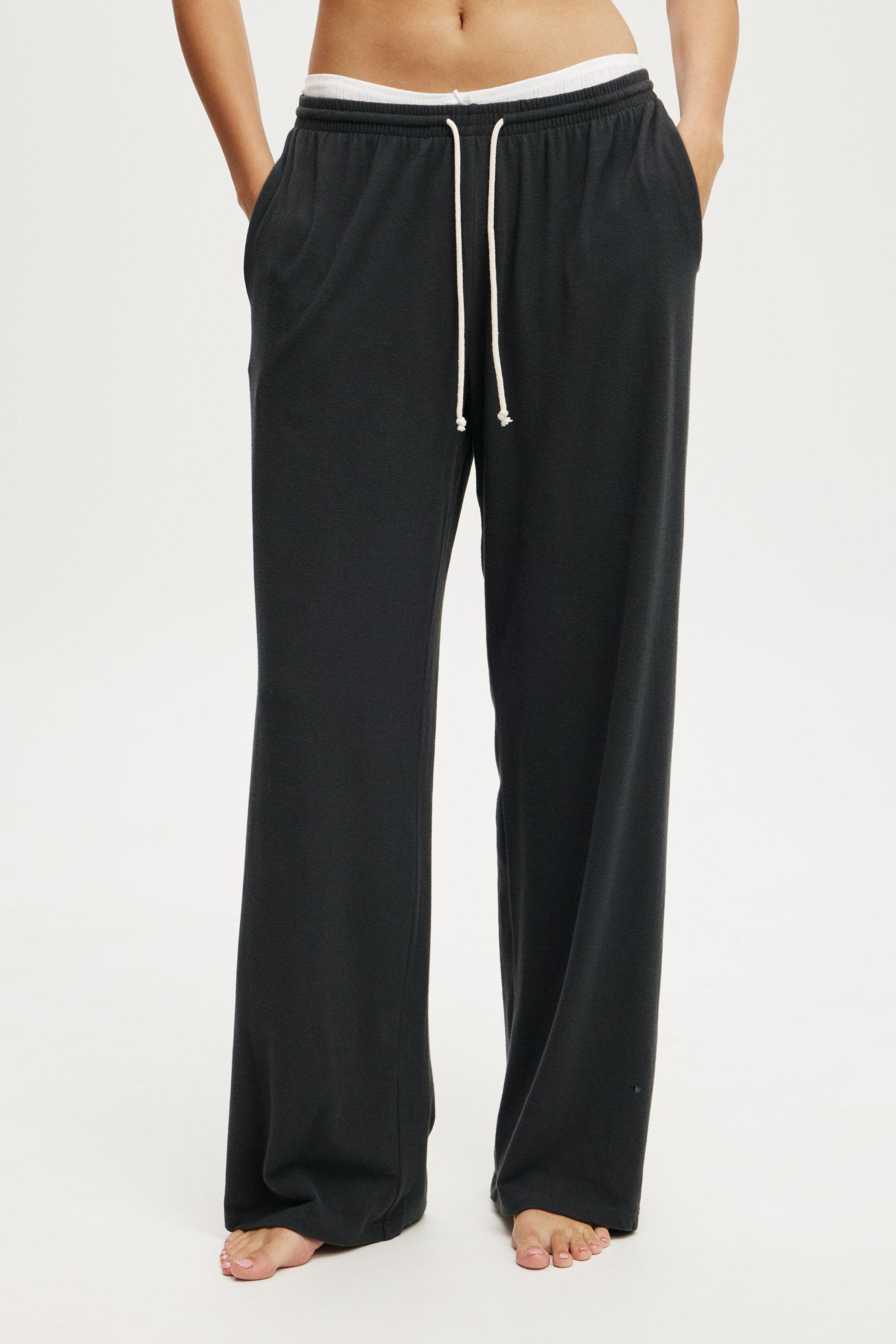 Light Weight Super Soft Wide Leg Pant - Washed Black