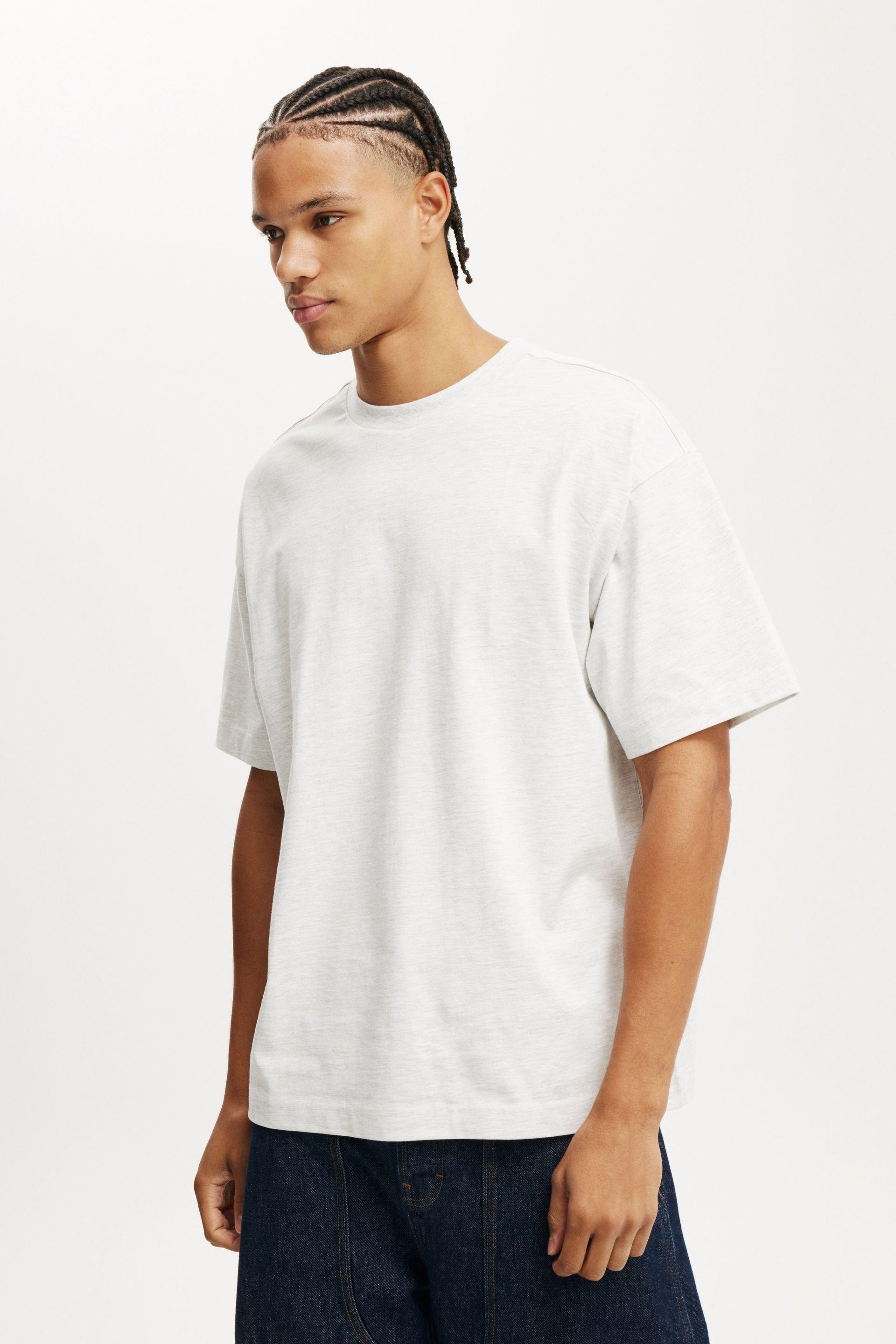 Box Fit T-Shirt - White Marle 1