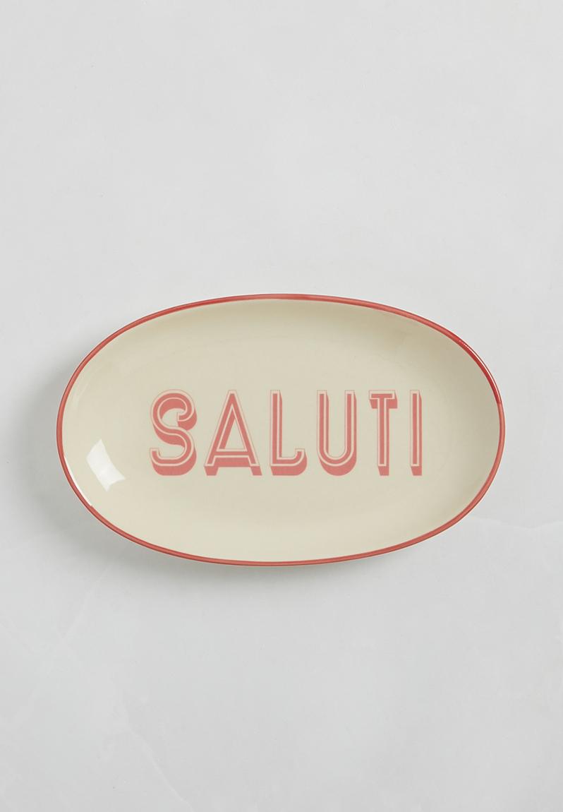 Oval Saluti plate