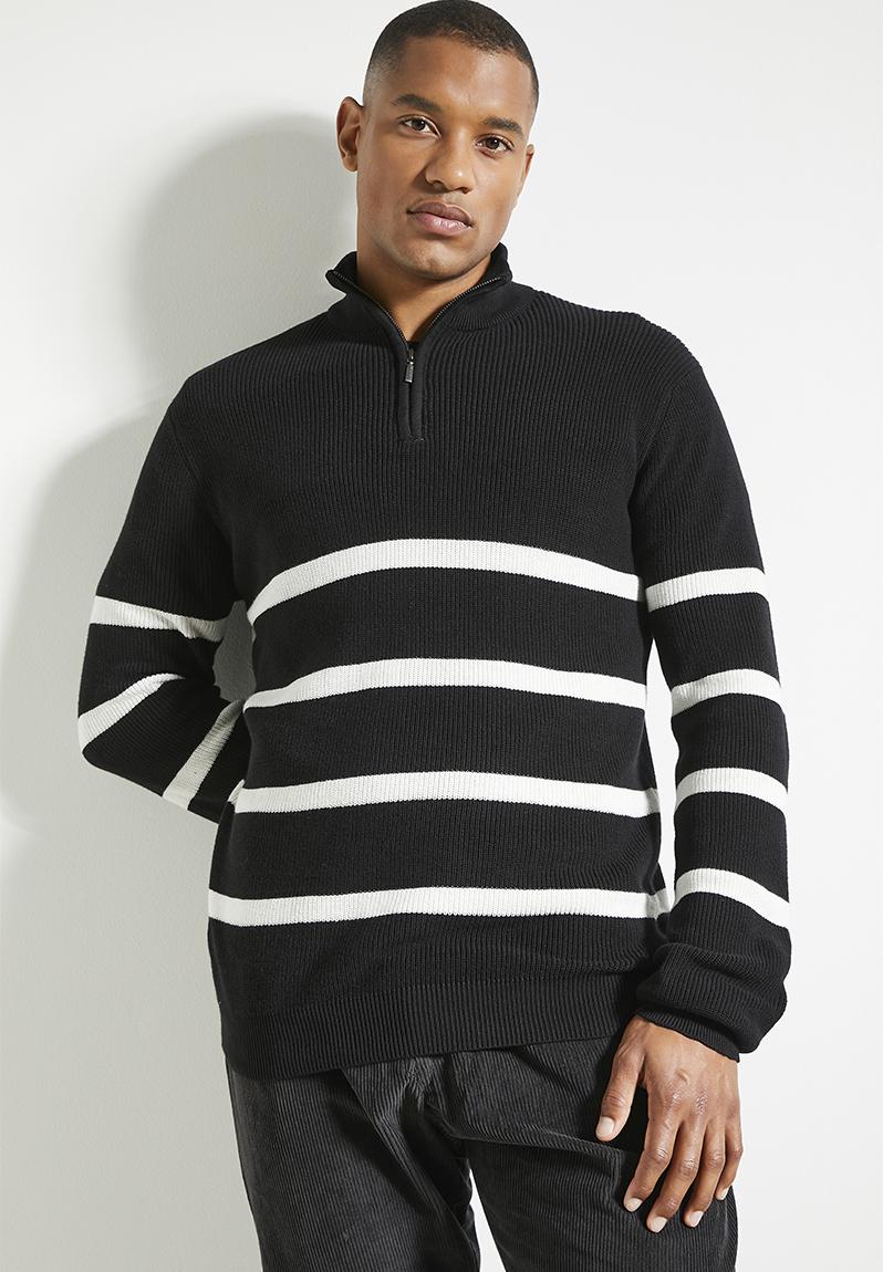 Knitwear - Jet Black/White