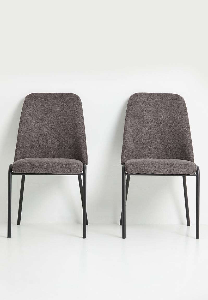 Desire chair set of 2 - charcoal Sixth Floor Chairs | Superbalist.com
