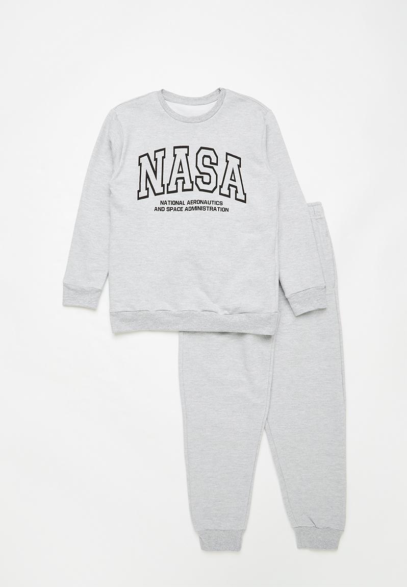 Nasa tracksuit - grey/grey