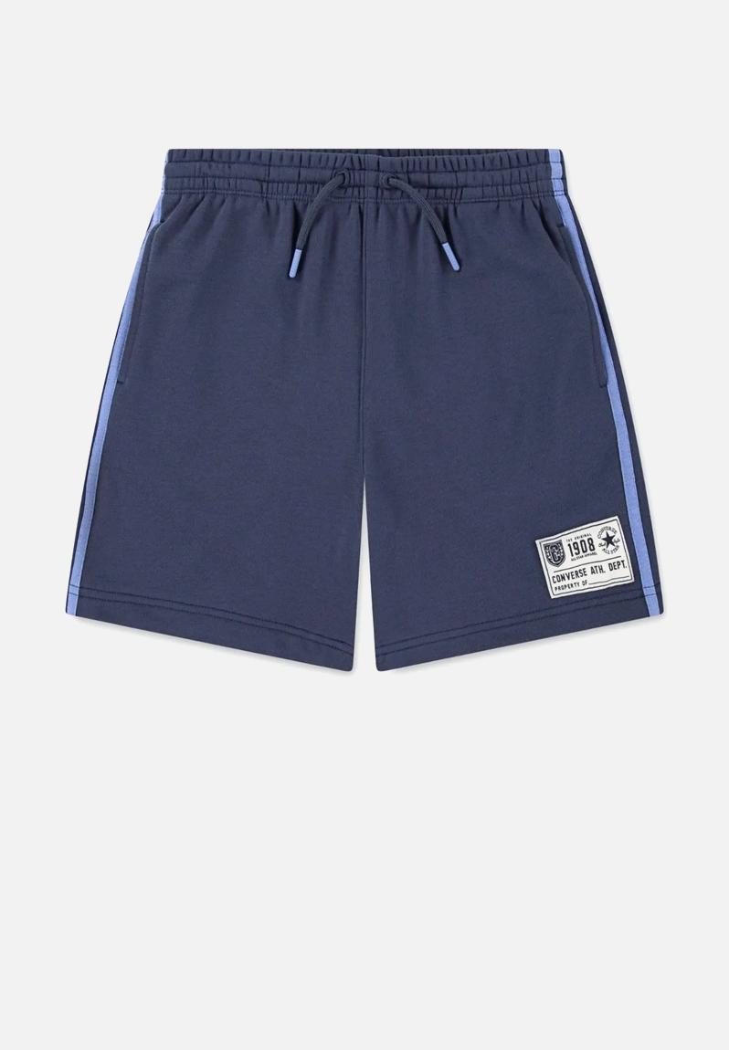 Converse retro side stripe shorts - navy