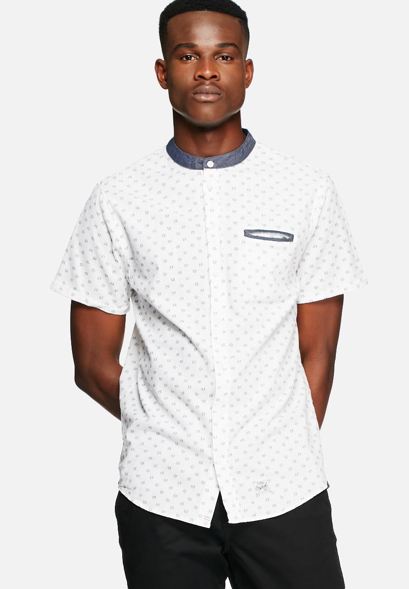 Mandarin button-up - off white