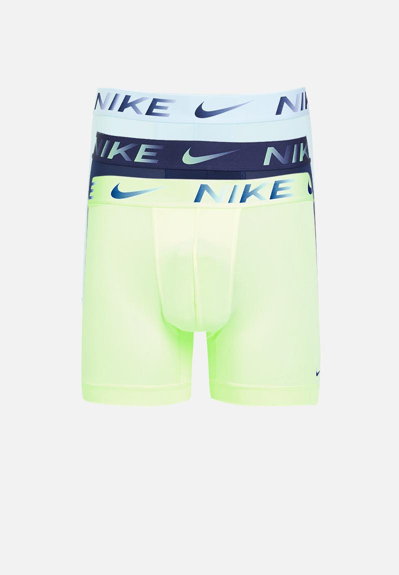 Dri-fit essential micro sport 3 pack boxer - barely volt/ glacier blue