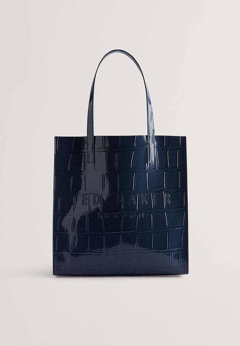 Croccon Croc Effect Large Icon Bag - navy