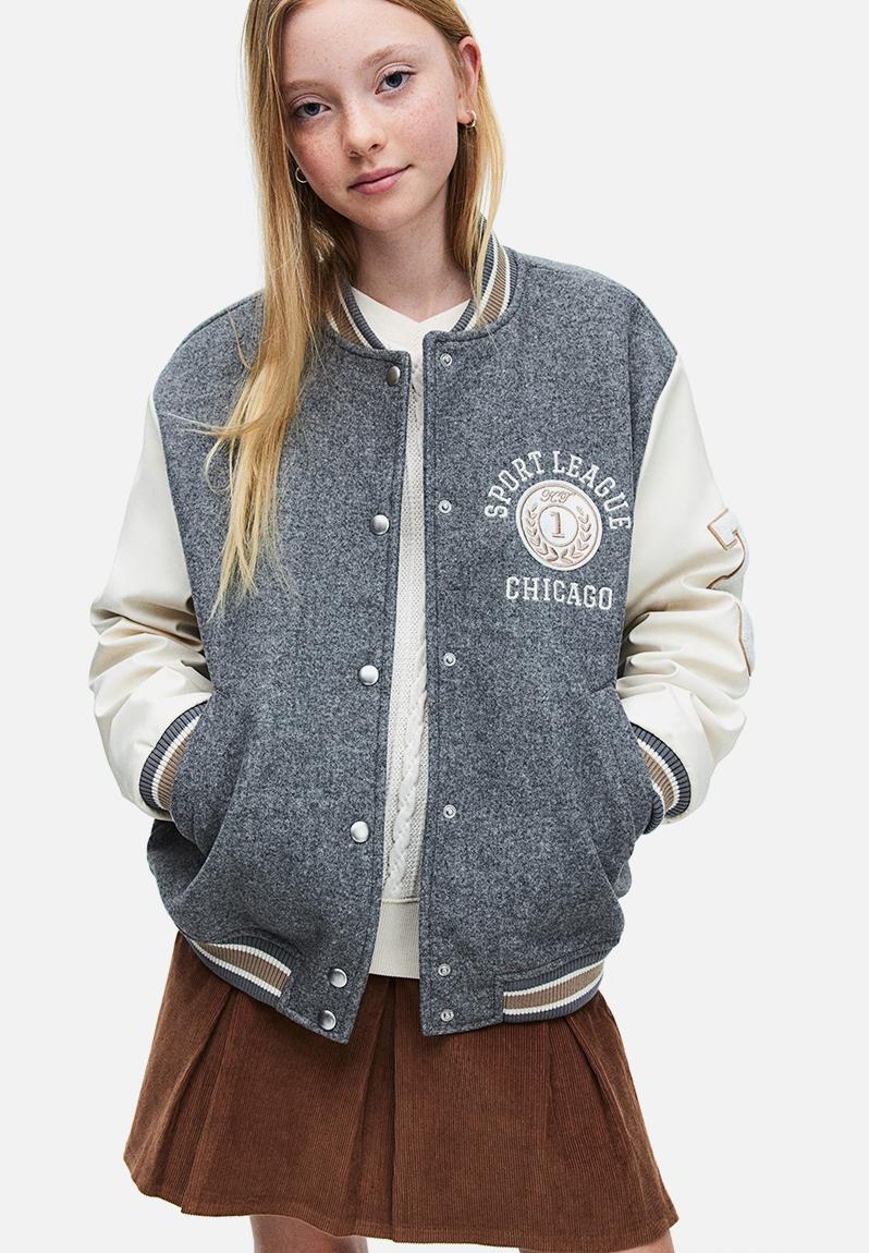 Baseball jacket - grey/sport league chicago - 1260322001