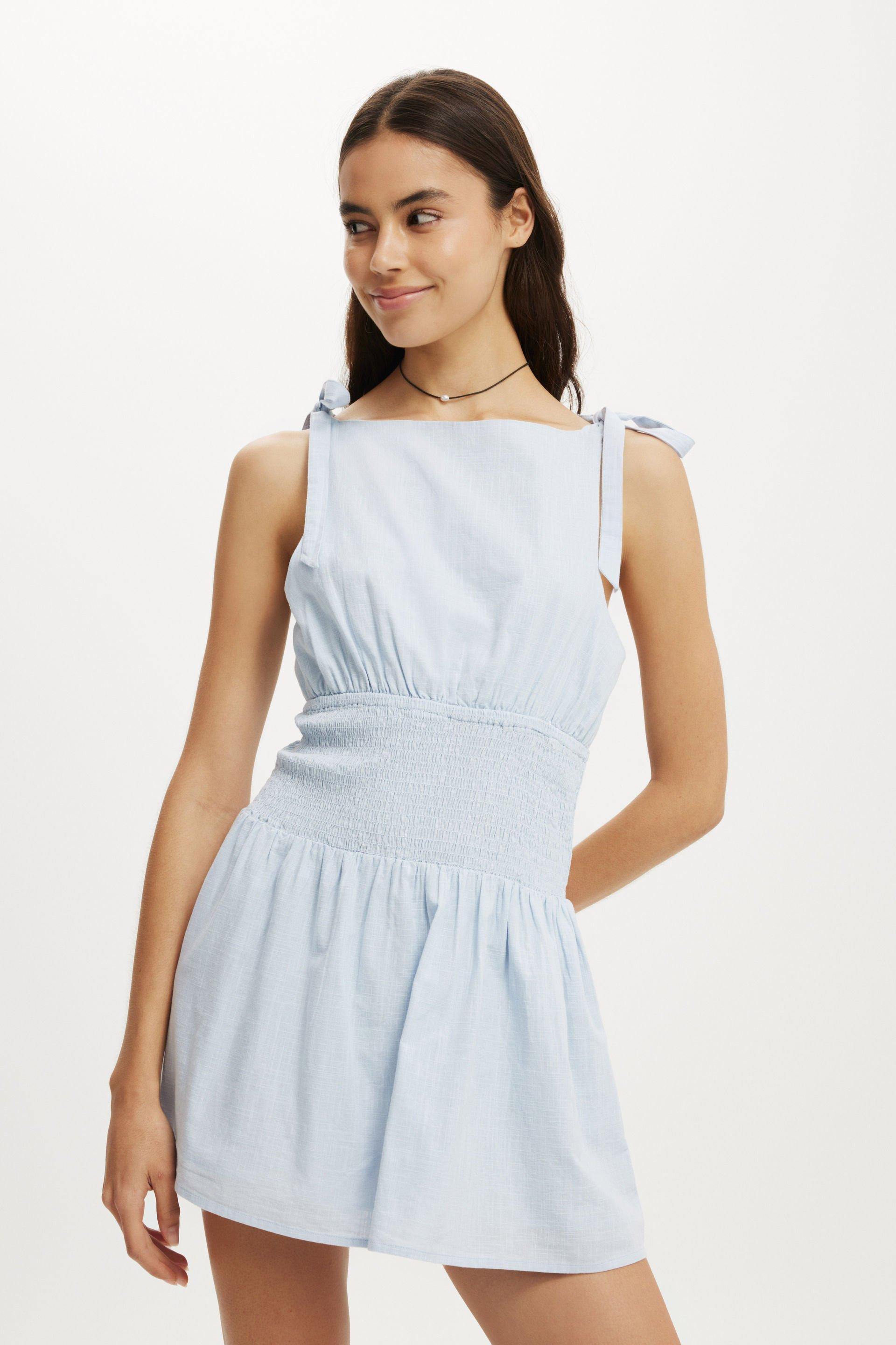 Lola tie shoulder mini dress - molly vine floral