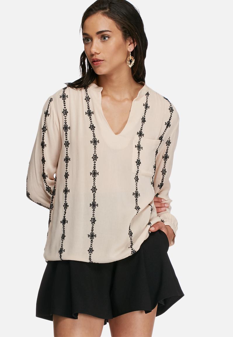 Samantha top - cream tan