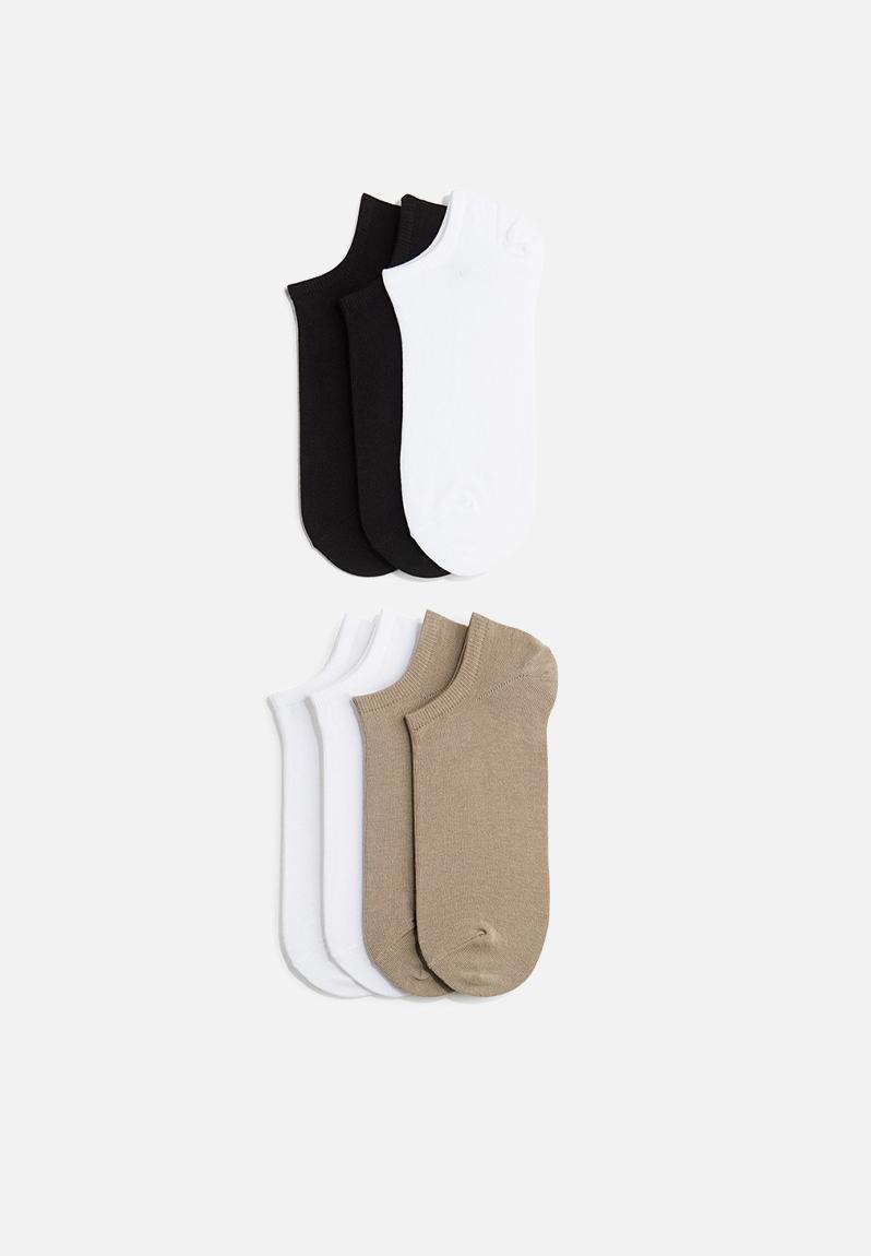 7-pack trainer socks - beige/black/white - 1145712016