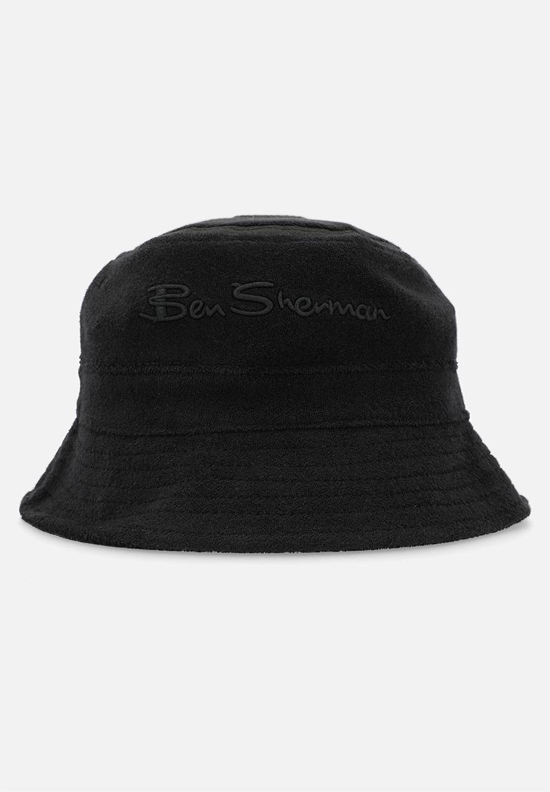 Target Towelling Bucket Hat - Black