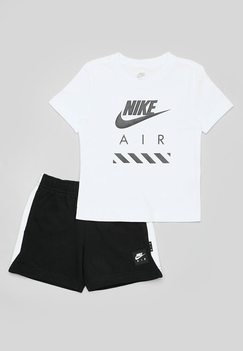 Nkb b nsw nike air ss short set - black