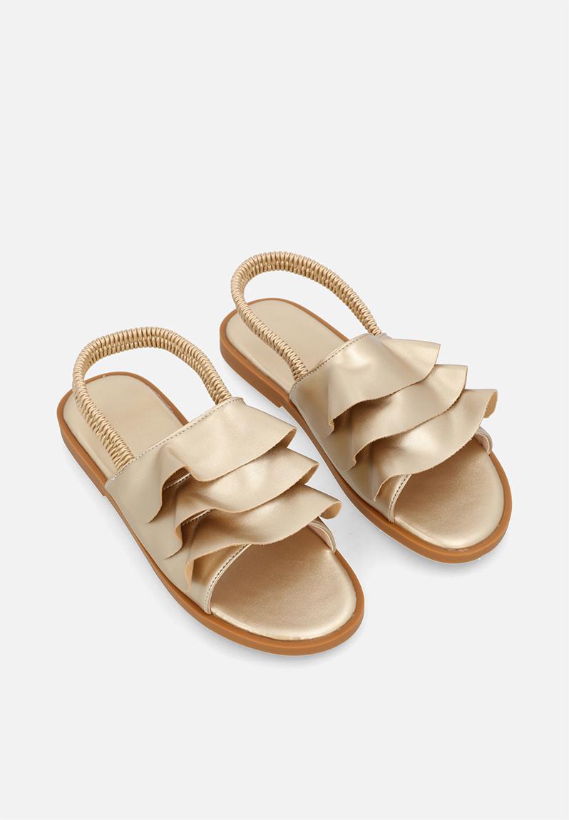 Open toe sandals - gold3