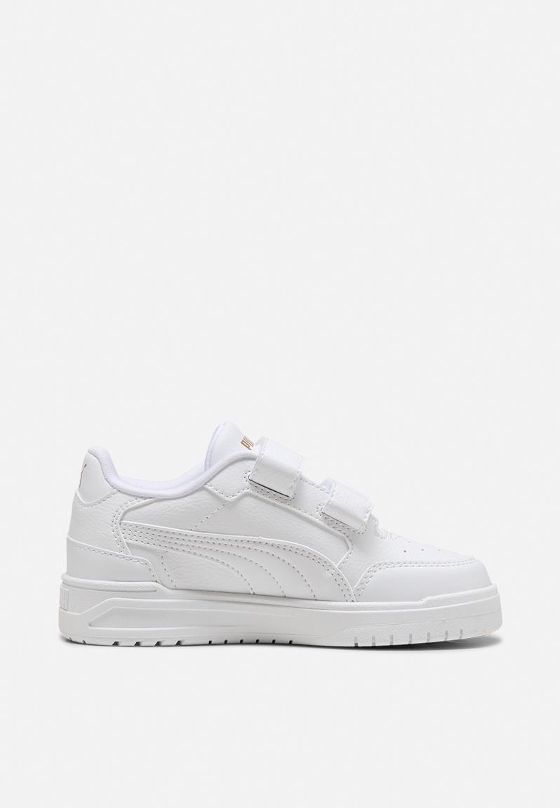 Shuffle downtown lo v ps-puma white-puma white-puma gold PUMA Shoes ...