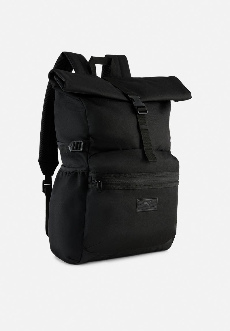 Essentials Roll Top Backpack - Puma Black