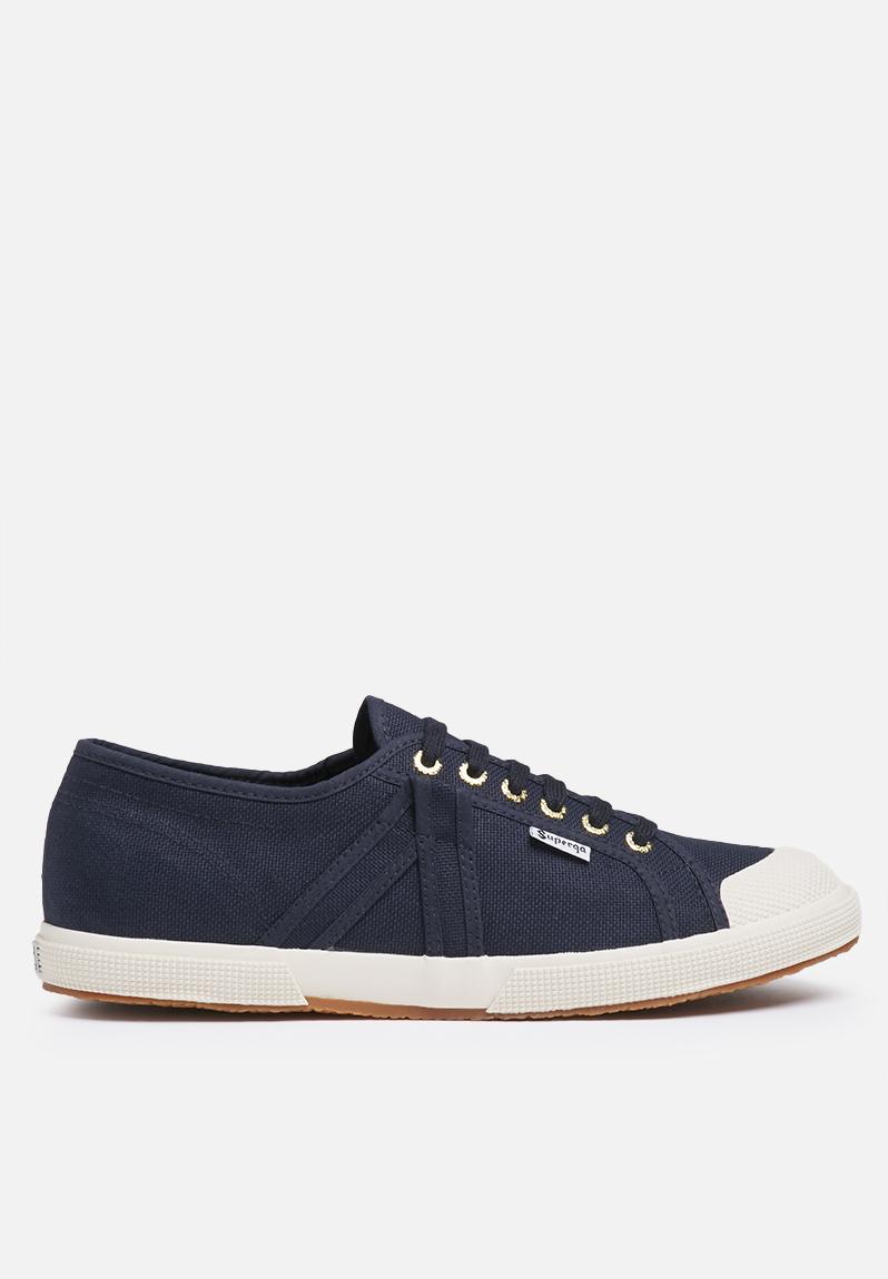 Superga 2750 Aerex Century Canvas Toe Cap - Navy / White