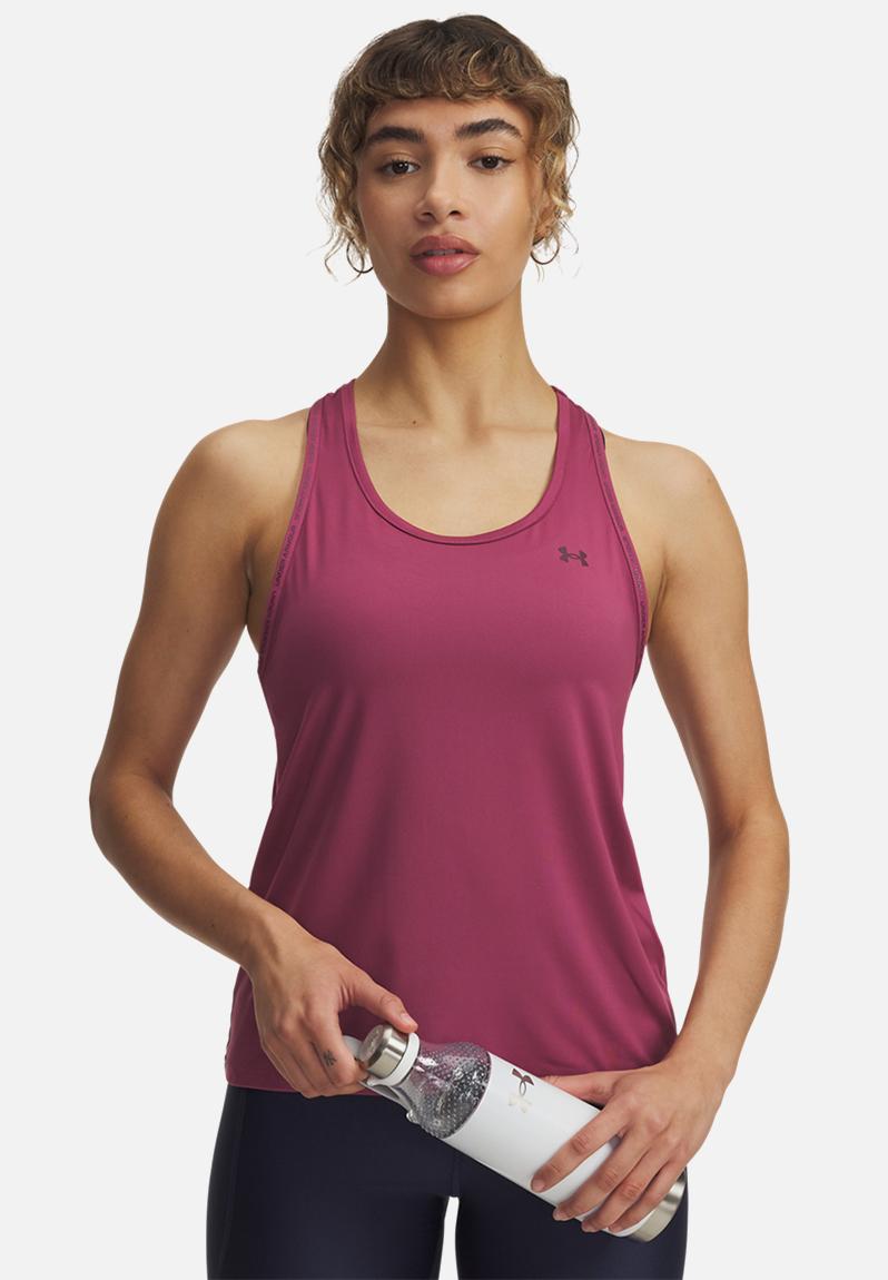 Tech Knockout Tank - Fuchsia Dusk/ Dark Maroon Under Armour T-Shirts | Superbalist.com