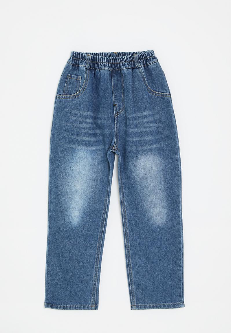 Hand finished denim jeans - blue