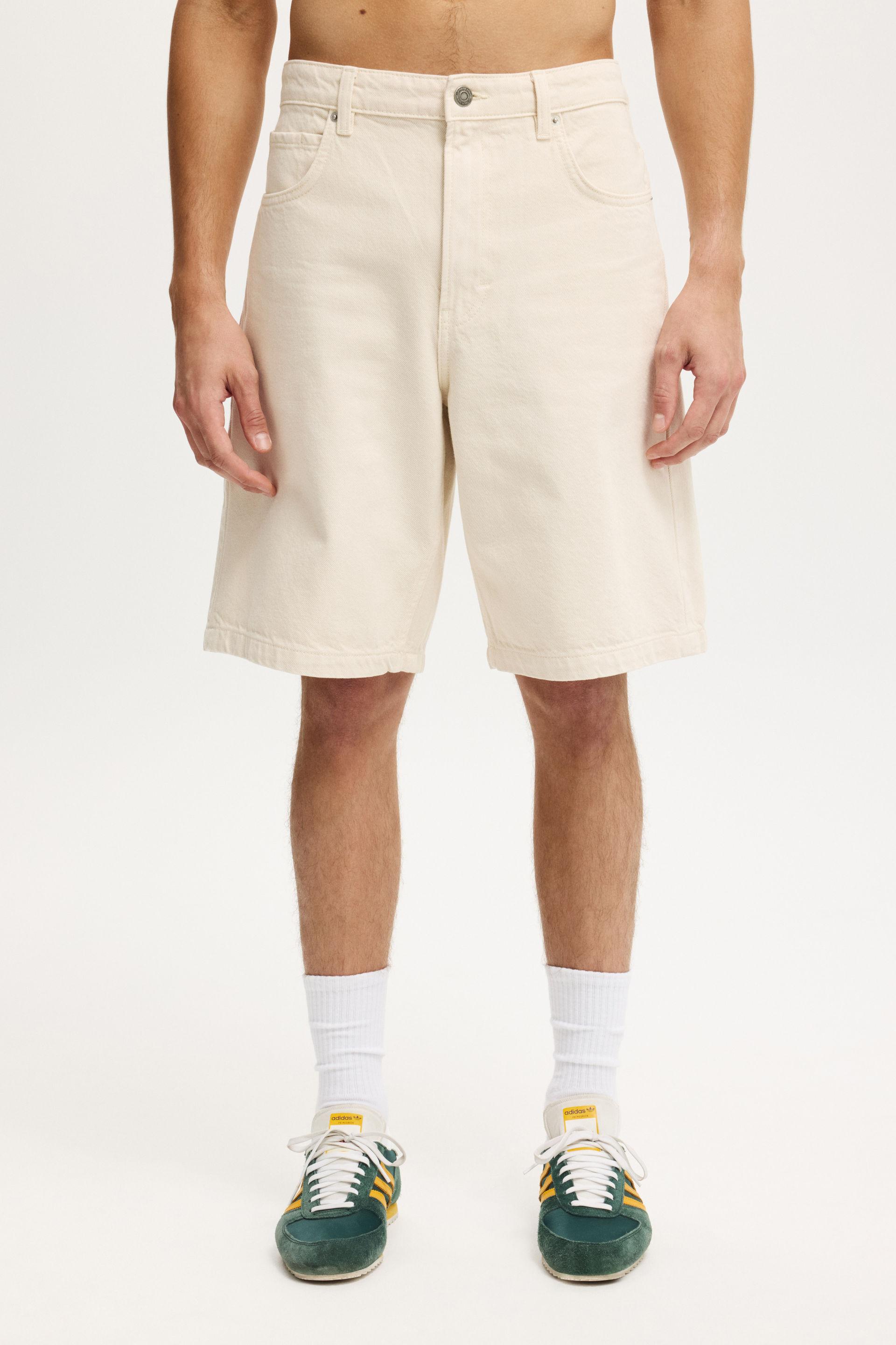 Baggy Denim Short - Bone