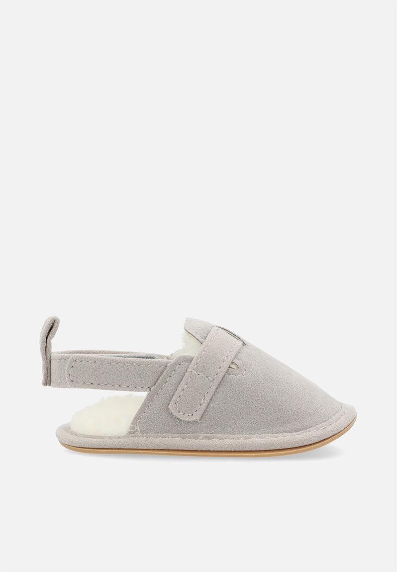 Sling back sandals-grey