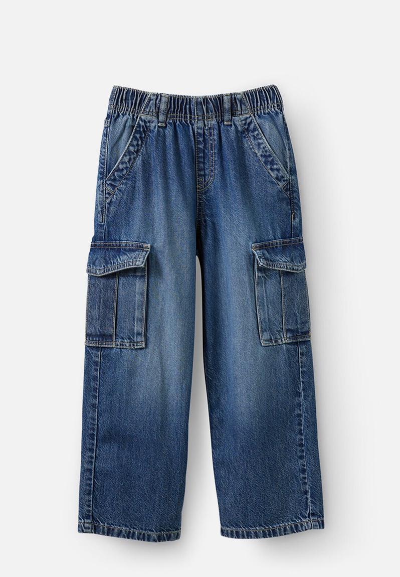 Taylor denim jean - port sea dark blue cargo