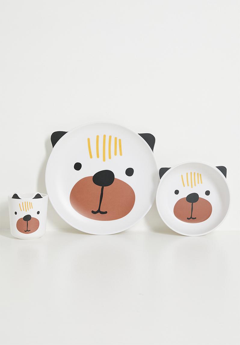 Melamine dinnerware set - dog