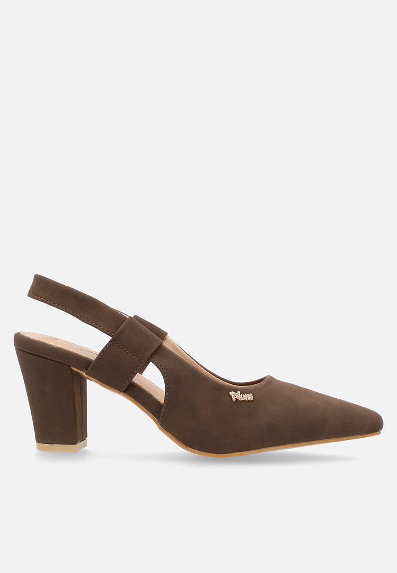 Amber Closed Toe Slingback - Brown
