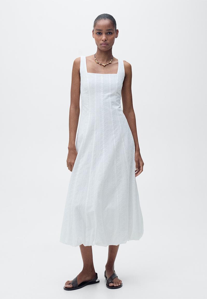 Dress pleats - white