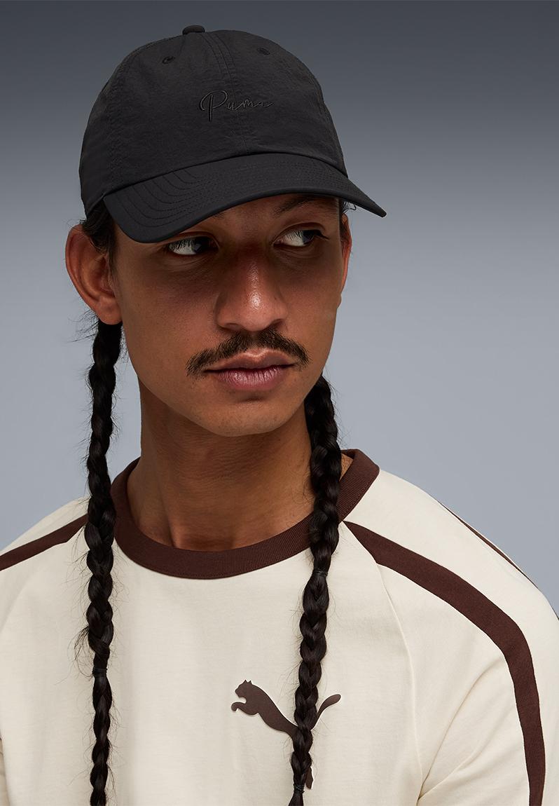 Premium Ess Script Dad Cap - Puma Black