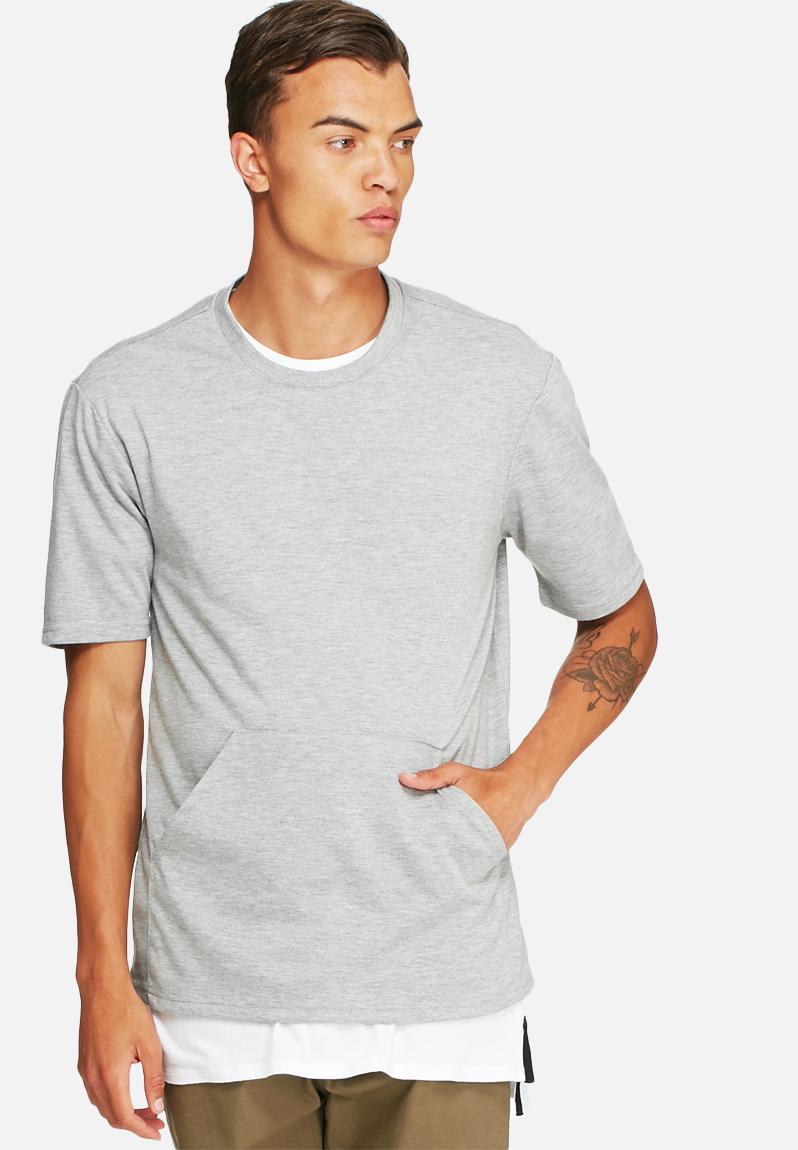 Short sleeve kangaroo (ponti) - grey basicthread T-Shirts & Vests ...