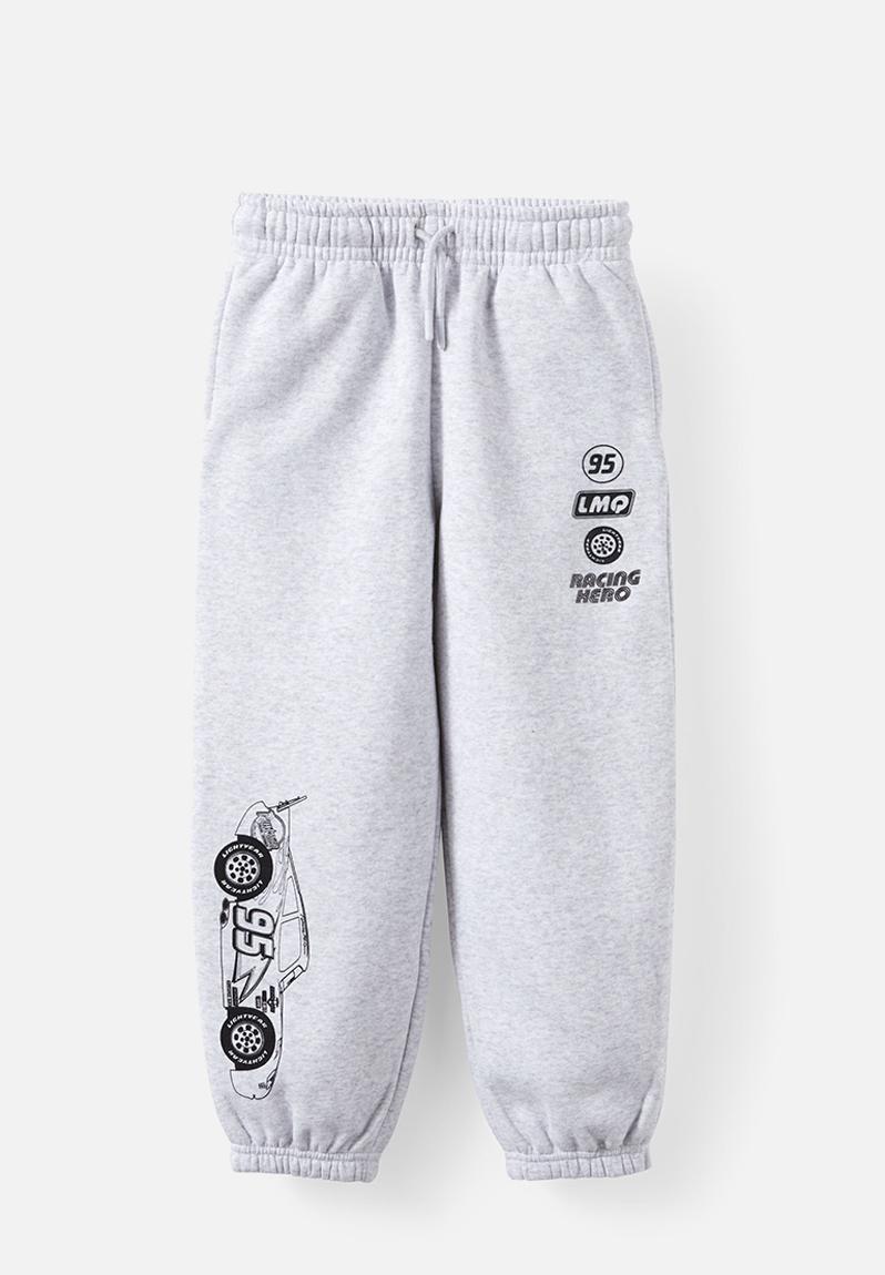License sammy relax trackpant - lcn dis grey marle/lightning mcqueen