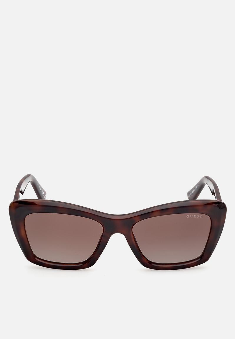 Rectangle Shape Sunglasses 52mm - Dark Havana GUESS Eyewear ...