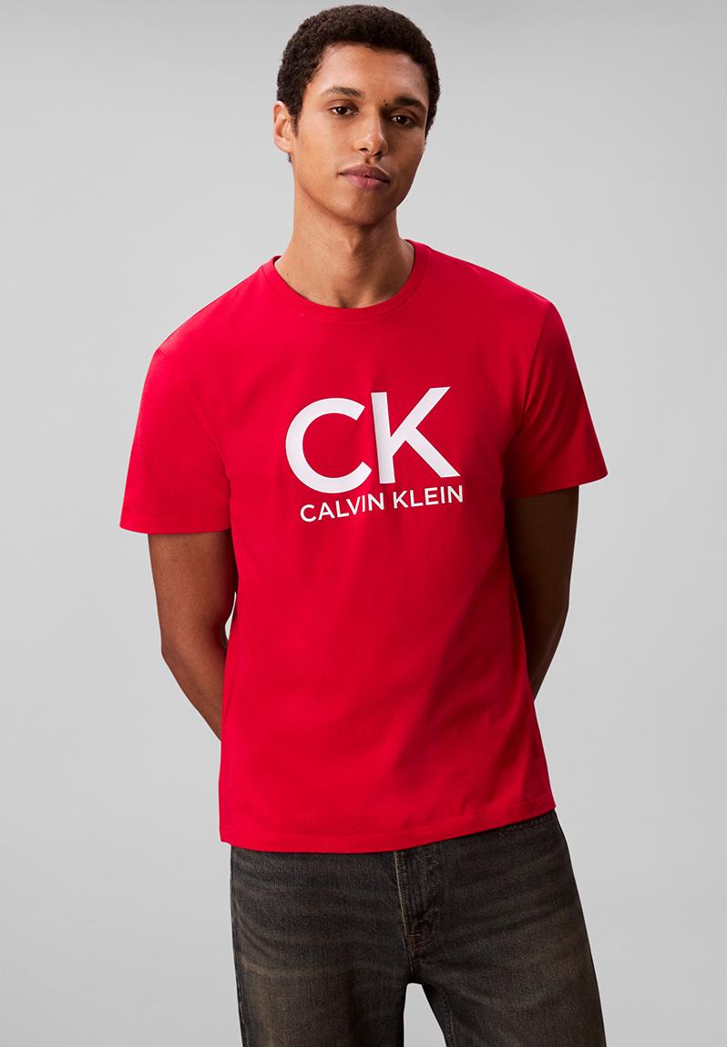 Ss 30S Eu Ck Calvin Graphic Tee - Berry Sangria